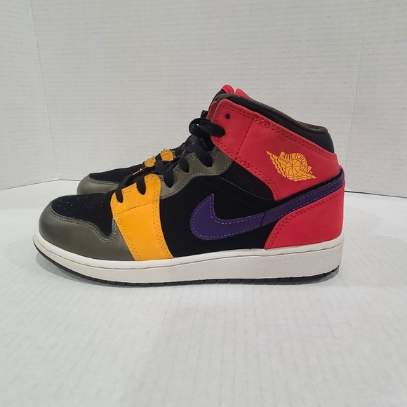 Nike | Shoes | Nike Air Jordan Mid Multicolor Gs | Poshmark